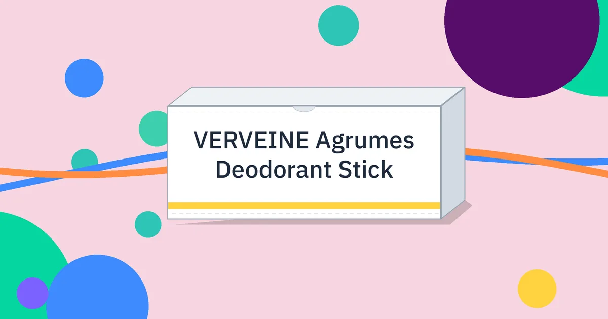 Symbolbild: Packung mit der Aufschrift VERVEINE Agrumes Deodorant Stick (PZN 20780342) – Verfügbarkeit und Bezug in Apotheken in Frankfurt am Main