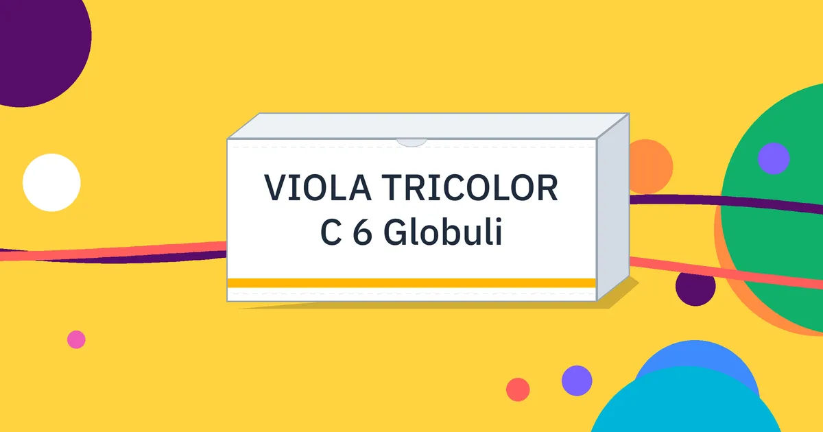 Symbolbild: Packung mit der Aufschrift VIOLA TRICOLOR C 6 Globuli (PZN 19715693) – Verfügbarkeit und Bezug in Apotheken in Frankfurt am Main