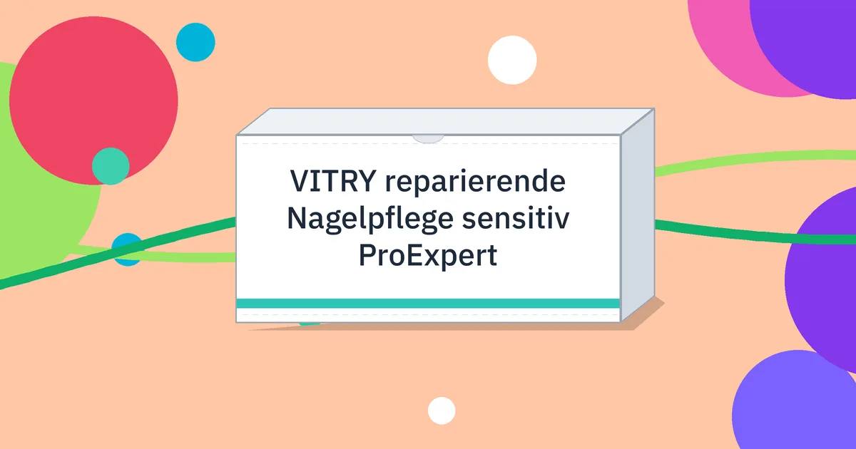Symbolbild: Packung mit der Aufschrift VITRY reparierende Nagelpflege sensitiv ProExpert (PZN 16141501) – Verfügbarkeit und Bezug in Apotheken in Frankfurt am Main