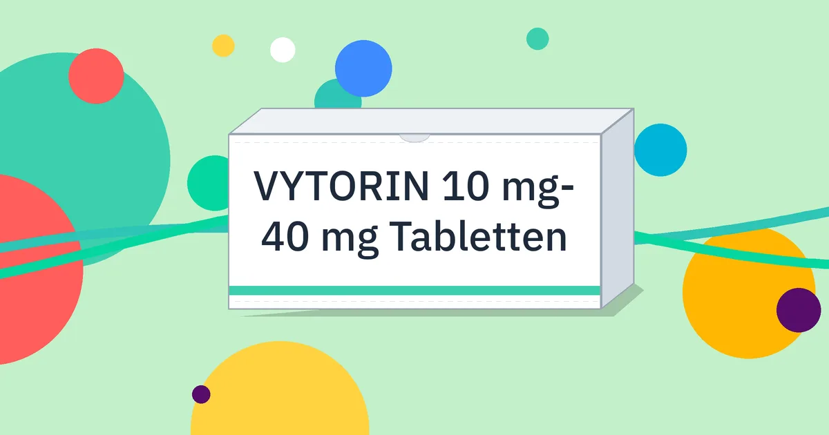 Symbolbild: Packung mit der Aufschrift VYTORIN 10 mg-40 mg Tabletten (PZN 15293338) – Verfügbarkeit und Bezug in Apotheken in Frankfurt am Main