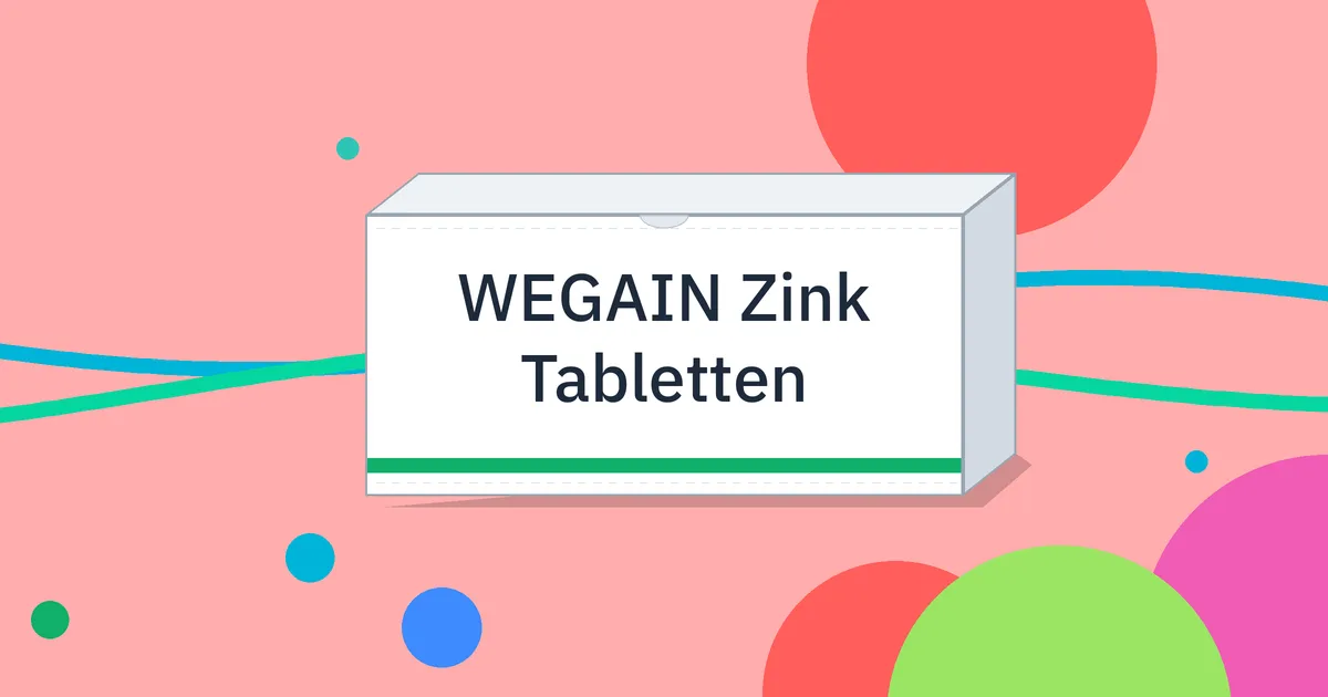 Symbolbild: Packung mit der Aufschrift WEGAIN Zink Tabletten (PZN 20725774) – Verfügbarkeit und Bezug in Apotheken in Frankfurt am Main
