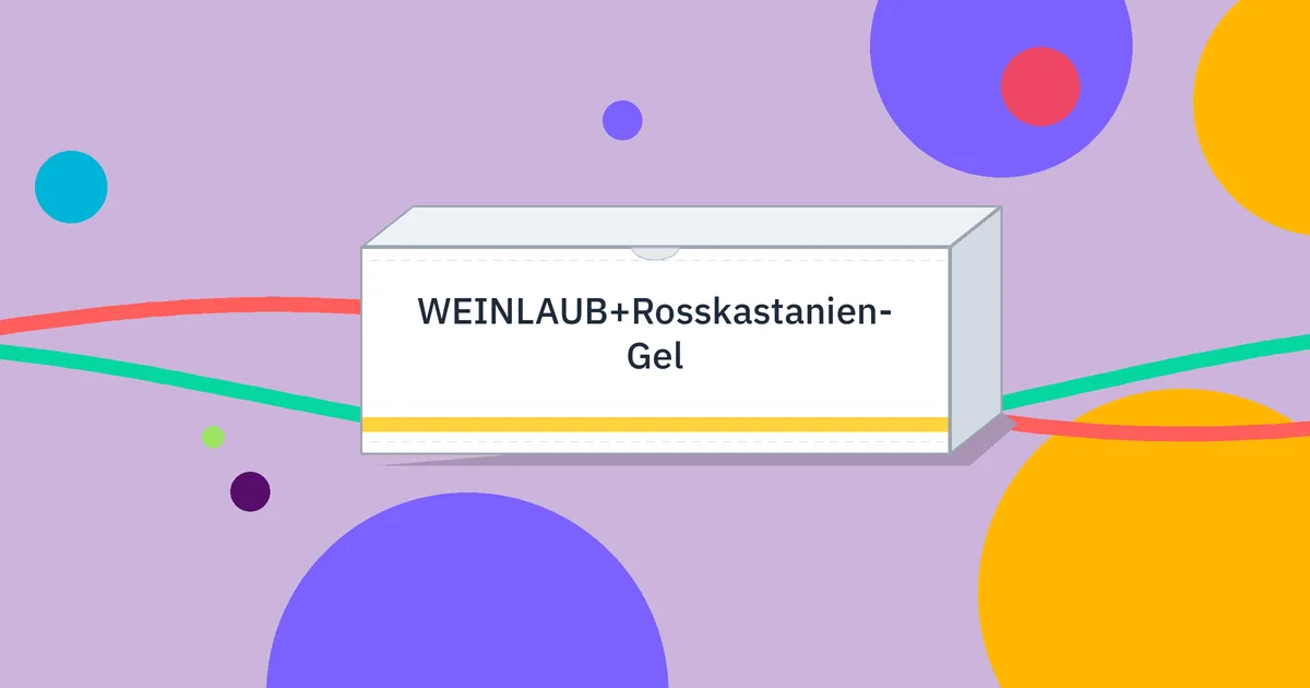 Symbolbild: Packung mit der Aufschrift WEINLAUB+Rosskastanien-Gel (PZN 09607063) – Verfügbarkeit und Bezug in Apotheken in Frankfurt am Main
