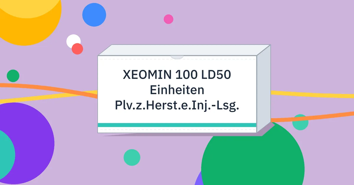Symbolbild: Packung mit der Aufschrift XEOMIN 100 LD50 Einheiten Plv.z.Herst.e.Inj.-Lsg. (PZN 17976952) – Verfügbarkeit und Bezug in Apotheken in Frankfurt am Main