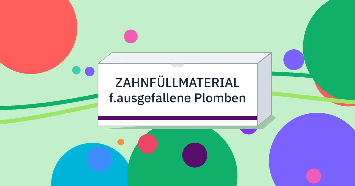 Symbolbild: Packung mit der Aufschrift ZAHNFÜLLMATERIAL f.ausgefallene Plomben (PZN 03149932) – Verfügbarkeit und Bezug in Apotheken in Frankfurt am Main