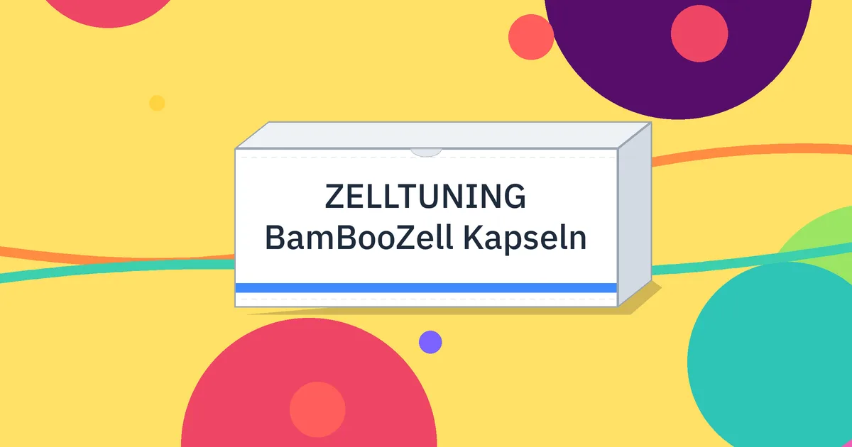 Symbolbild: Packung mit der Aufschrift ZELLTUNING BamBooZell Kapseln (PZN 12673282) – Verfügbarkeit und Bezug in Apotheken in Frankfurt am Main