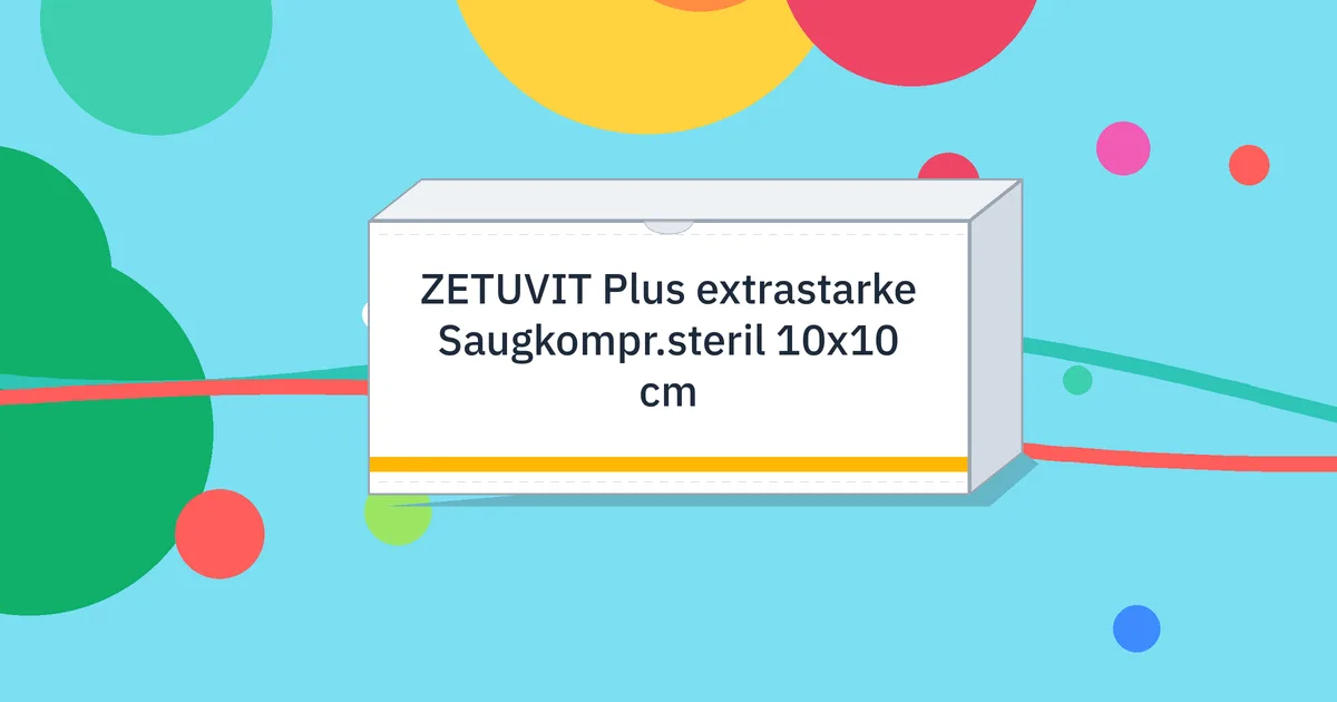 Symbolbild: Packung mit der Aufschrift ZETUVIT Plus extrastarke Saugkompr.steril 10x10 cm (PZN 16328369) – Verfügbarkeit und Bezug in Apotheken in Frankfurt am Main