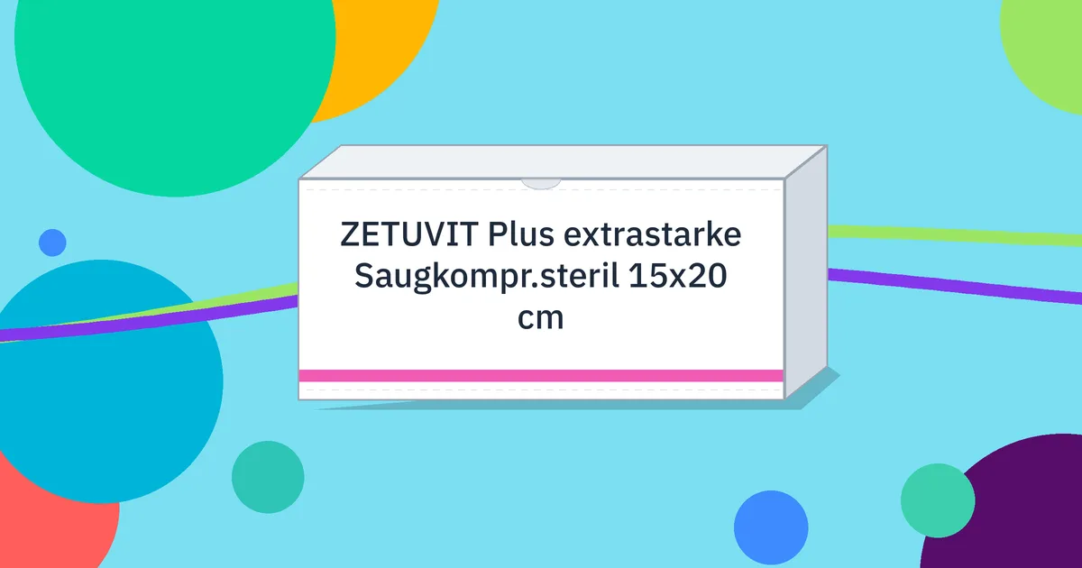 Symbolbild: Packung mit der Aufschrift ZETUVIT Plus extrastarke Saugkompr.steril 15x20 cm (PZN 19767595) – Verfügbarkeit und Bezug in Apotheken in Frankfurt am Main