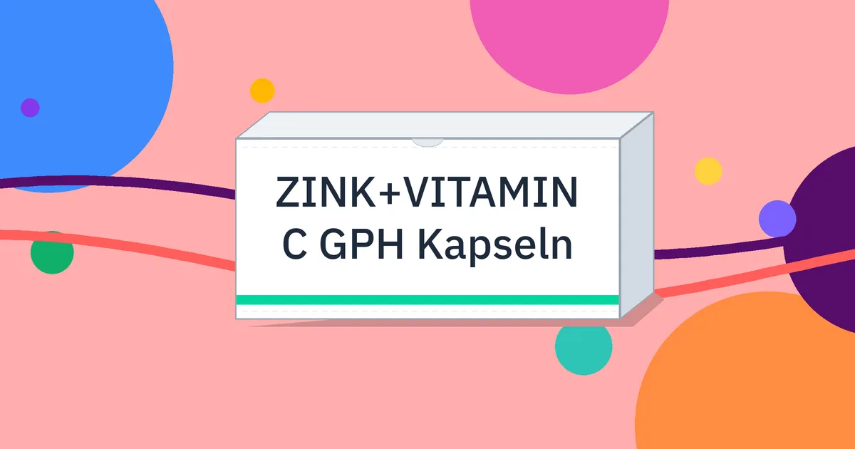 Symbolbild: Packung mit der Aufschrift ZINK+VITAMIN C GPH Kapseln (PZN 04131727) – Verfügbarkeit und Bezug in Apotheken in Frankfurt am Main