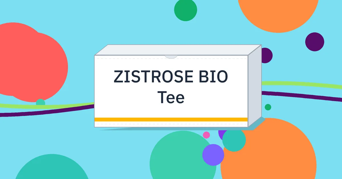 Symbolbild: Packung mit der Aufschrift ZISTROSE BIO Tee (PZN 04394421) – Verfügbarkeit und Bezug in Apotheken in Frankfurt am Main