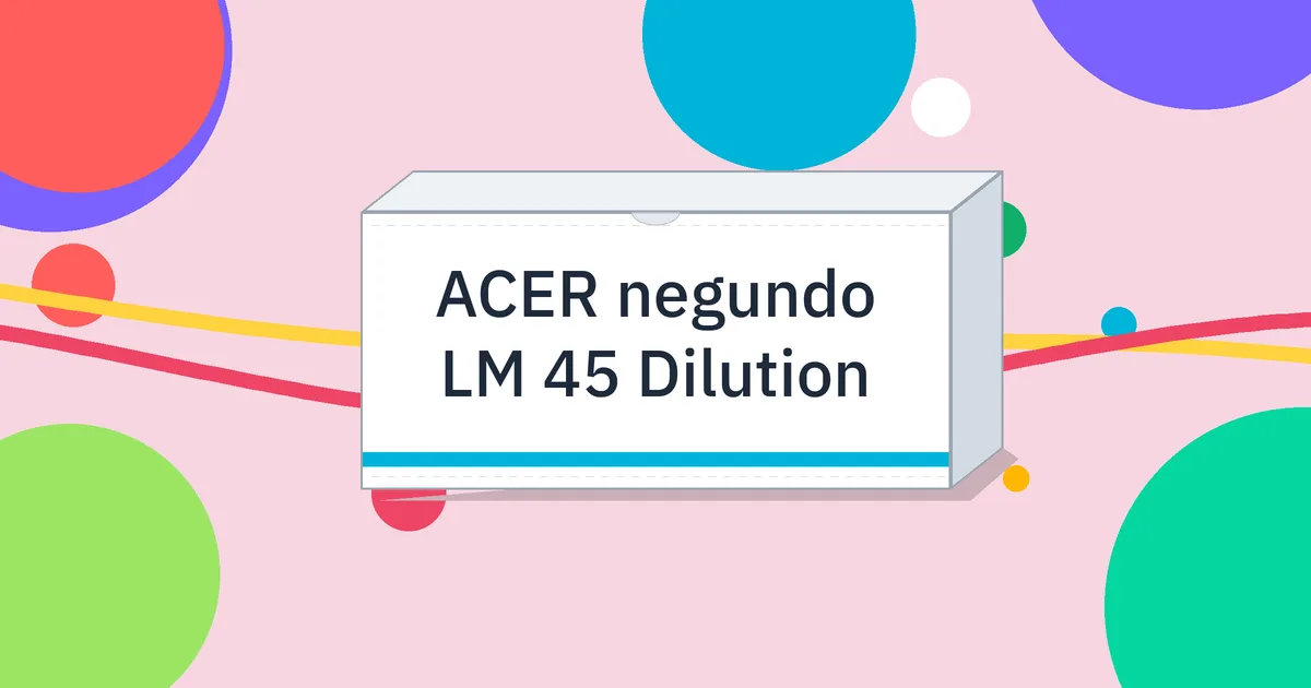 Symbolbild: Packung mit der Aufschrift ACER negundo LM 45 Dilution (PZN 13264686) – Verfügbarkeit und Bezug in Apotheken in Frankfurt am Main