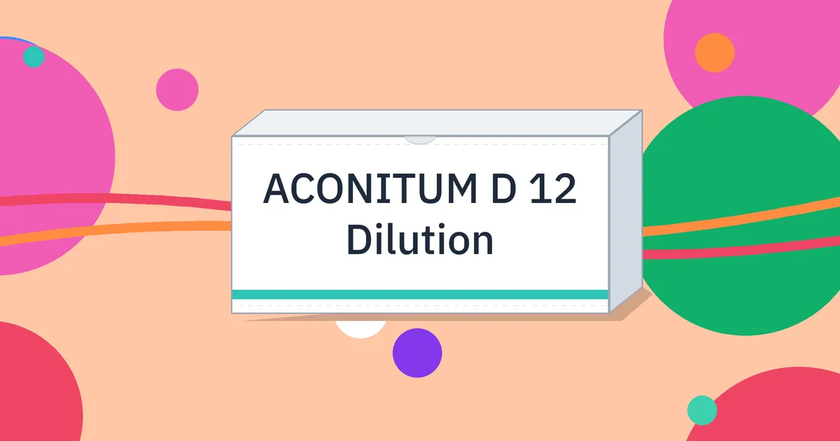 Symbolbild: Packung mit der Aufschrift ACONITUM D 12 Dilution (PZN 02109103) – Verfügbarkeit und Bezug in Apotheken in Frankfurt am Main