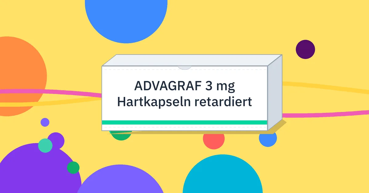 Symbolbild: Packung mit der Aufschrift ADVAGRAF 3 mg Hartkapseln retardiert (PZN 05499398) – Verfügbarkeit und Bezug in Apotheken in Frankfurt am Main