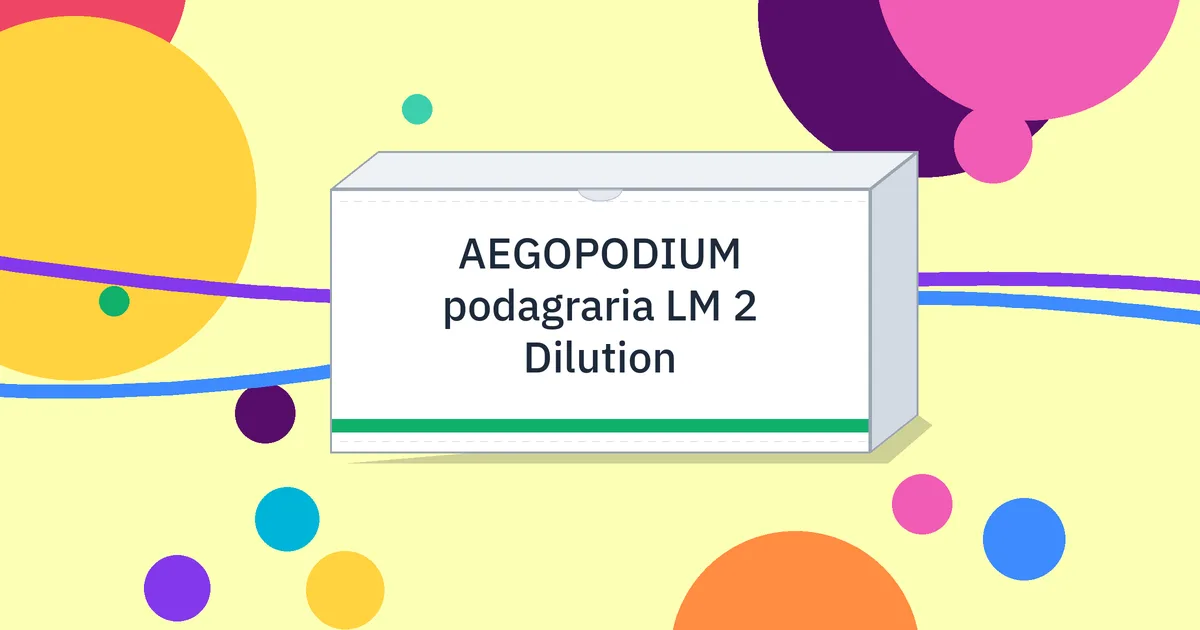 Symbolbild: Packung mit der Aufschrift AEGOPODIUM podagraria LM 2 Dilution (PZN 13298018) – Verfügbarkeit und Bezug in Apotheken in Frankfurt am Main