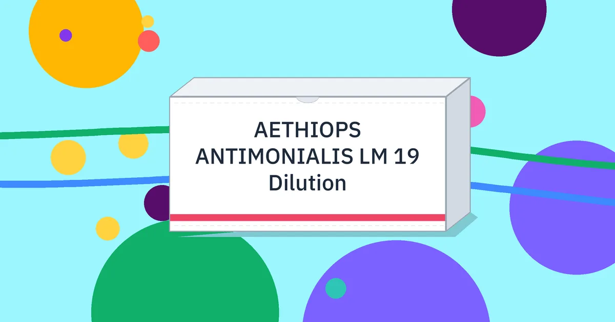 Symbolbild: Packung mit der Aufschrift AETHIOPS ANTIMONIALIS LM 19 Dilution (PZN 13301223) – Verfügbarkeit und Bezug in Apotheken in Frankfurt am Main