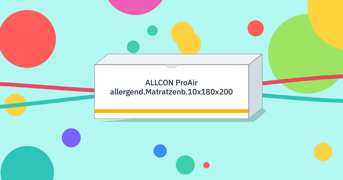 Symbolbild: Packung mit der Aufschrift ALLCON ProAir allergend.Matratzenb.10x180x200 (PZN 12445842) – Verfügbarkeit und Bezug in Apotheken in Frankfurt am Main