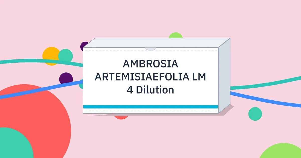 Symbolbild: Packung mit der Aufschrift AMBROSIA ARTEMISIAEFOLIA LM 4 Dilution (PZN 13317974) – Verfügbarkeit und Bezug in Apotheken in Frankfurt am Main