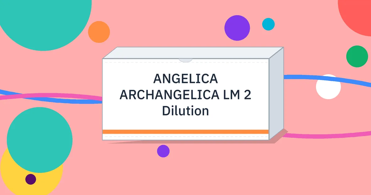 Symbolbild: Packung mit der Aufschrift ANGELICA ARCHANGELICA LM 2 Dilution (PZN 13367860) – Verfügbarkeit und Bezug in Apotheken in Frankfurt am Main