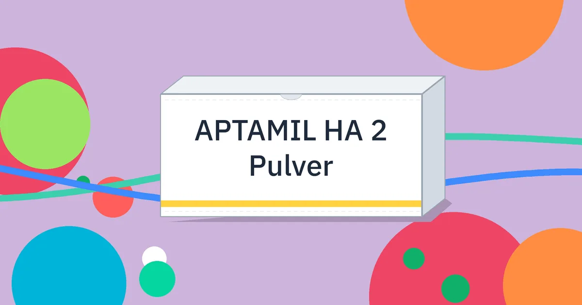 Symbolbild: Packung mit der Aufschrift APTAMIL HA 2 Pulver (PZN 13715367) – Verfügbarkeit und Bezug in Apotheken in Frankfurt am Main