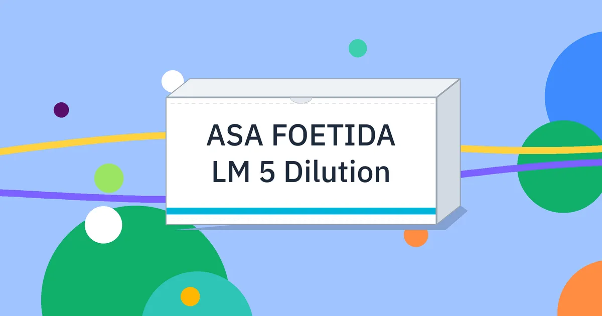 Symbolbild: Packung mit der Aufschrift ASA FOETIDA LM 5 Dilution (PZN 12781497) – Verfügbarkeit und Bezug in Apotheken in Frankfurt am Main