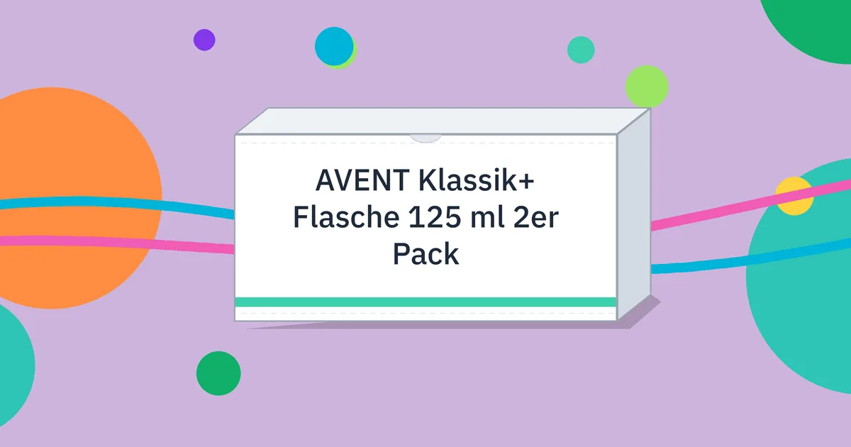 Symbolbild: Packung mit der Aufschrift AVENT Klassik+ Flasche 125 ml 2er Pack (PZN 10736038) – Verfügbarkeit und Bezug in Apotheken in Frankfurt am Main