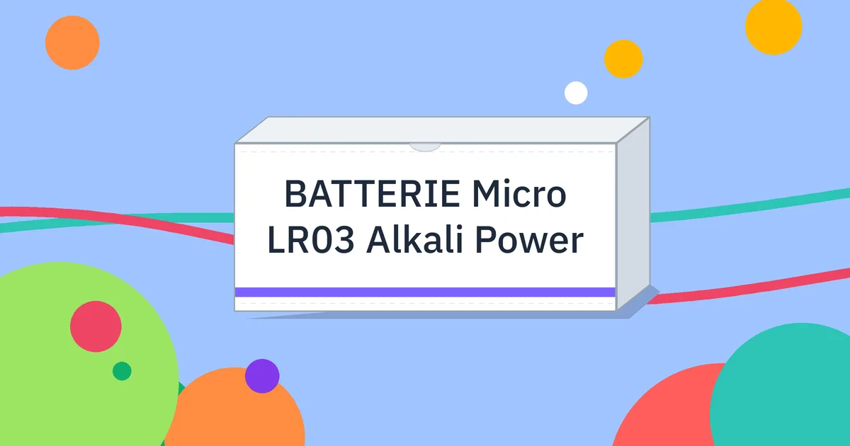 Symbolbild: Packung mit der Aufschrift BATTERIE Micro LR03 Alkali Power (PZN 20581890) – Verfügbarkeit und Bezug in Apotheken in Frankfurt am Main