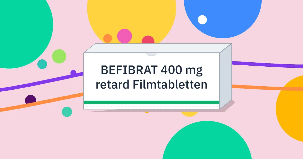 Symbolbild: Packung mit der Aufschrift BEFIBRAT 400 mg retard Filmtabletten (PZN 07388792) – Verfügbarkeit und Bezug in Apotheken in Frankfurt am Main