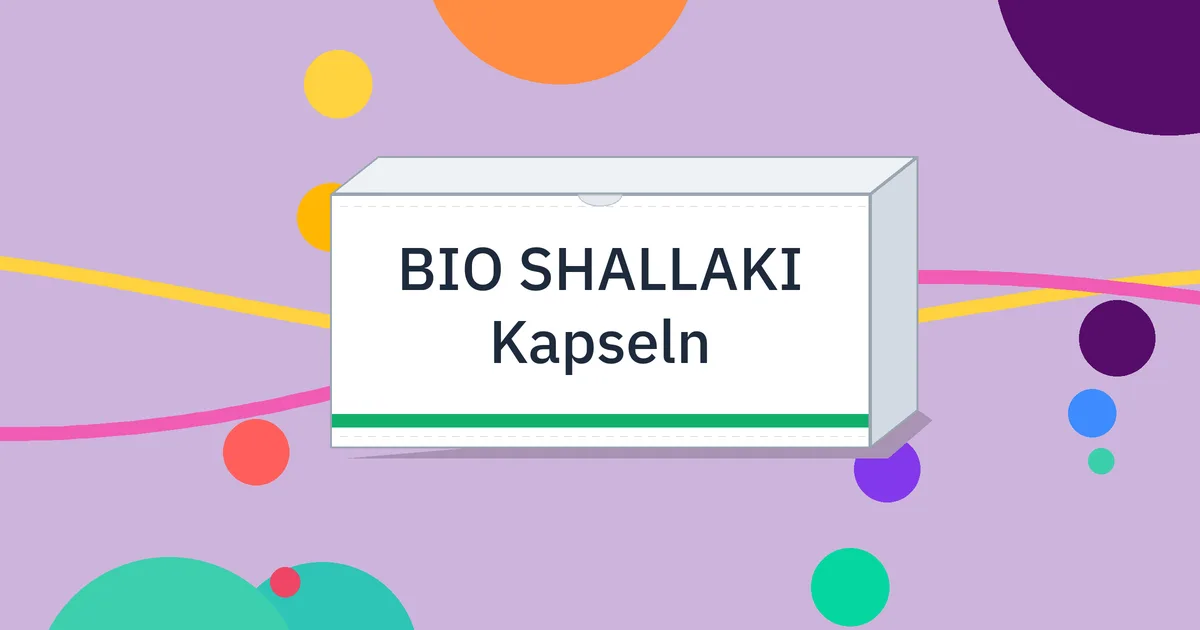Symbolbild: Packung mit der Aufschrift BIO SHALLAKI Kapseln (PZN 16707380) – Verfügbarkeit und Bezug in Apotheken in Frankfurt am Main