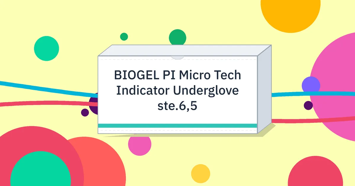 Symbolbild: Packung mit der Aufschrift BIOGEL PI Micro Tech Indicator Underglove ste.6,5 (PZN 20866919) – Verfügbarkeit und Bezug in Apotheken in Frankfurt am Main