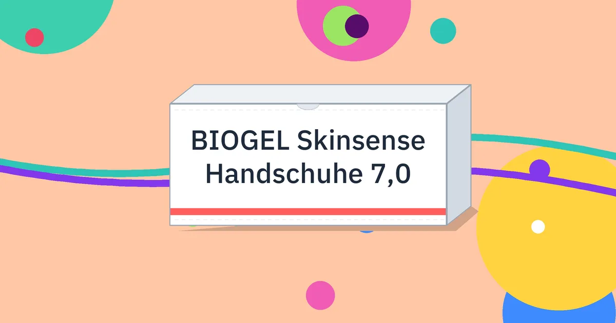 Symbolbild: Packung mit der Aufschrift BIOGEL Skinsense Handschuhe 7,0 (PZN 04702259) – Verfügbarkeit und Bezug in Apotheken in Frankfurt am Main