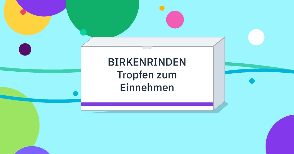 Symbolbild: Packung mit der Aufschrift BIRKENRINDEN Tropfen zum Einnehmen (PZN 11365414) – Verfügbarkeit und Bezug in Apotheken in Frankfurt am Main