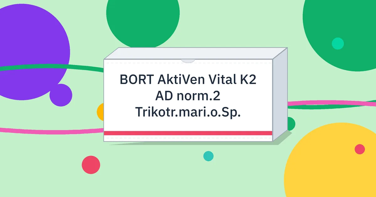 Symbolbild: Packung mit der Aufschrift BORT AktiVen Vital K2 AD norm.2 Trikotr.mari.o.Sp. (PZN 13727637) – Verfügbarkeit und Bezug in Apotheken in Frankfurt am Main