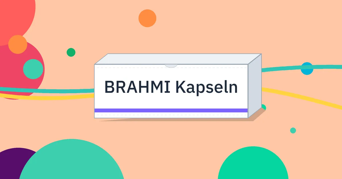 Symbolbild: Packung mit der Aufschrift BRAHMI Kapseln (PZN 16757231) – Verfügbarkeit und Bezug in Apotheken in Frankfurt am Main
