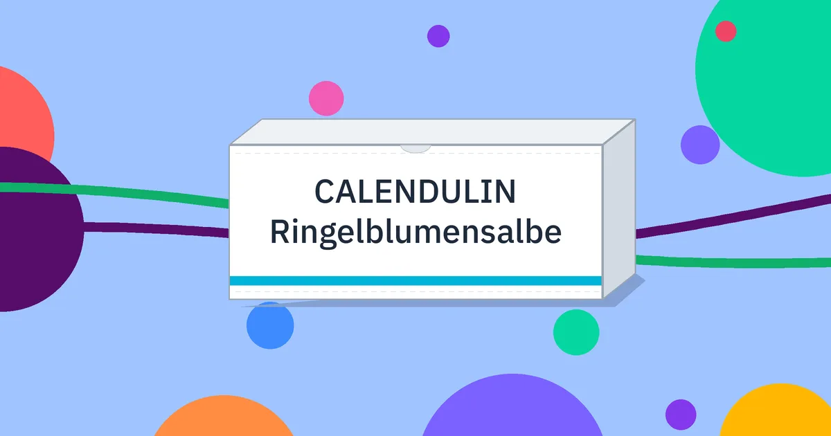 Symbolbild: Packung mit der Aufschrift CALENDULIN Ringelblumensalbe (PZN 17918860) – Verfügbarkeit und Bezug in Apotheken in Frankfurt am Main