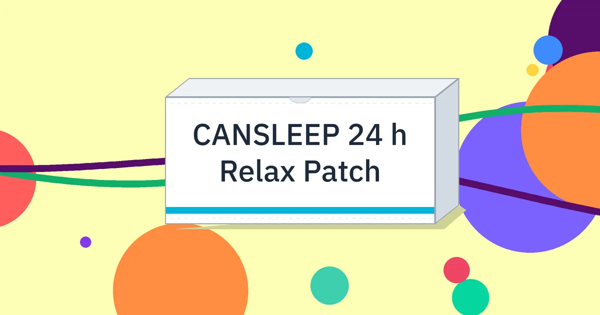Symbolbild: Packung mit der Aufschrift CANSLEEP 24 h Relax Patch (PZN 19058143) – Verfügbarkeit und Bezug in Apotheken in Frankfurt am Main