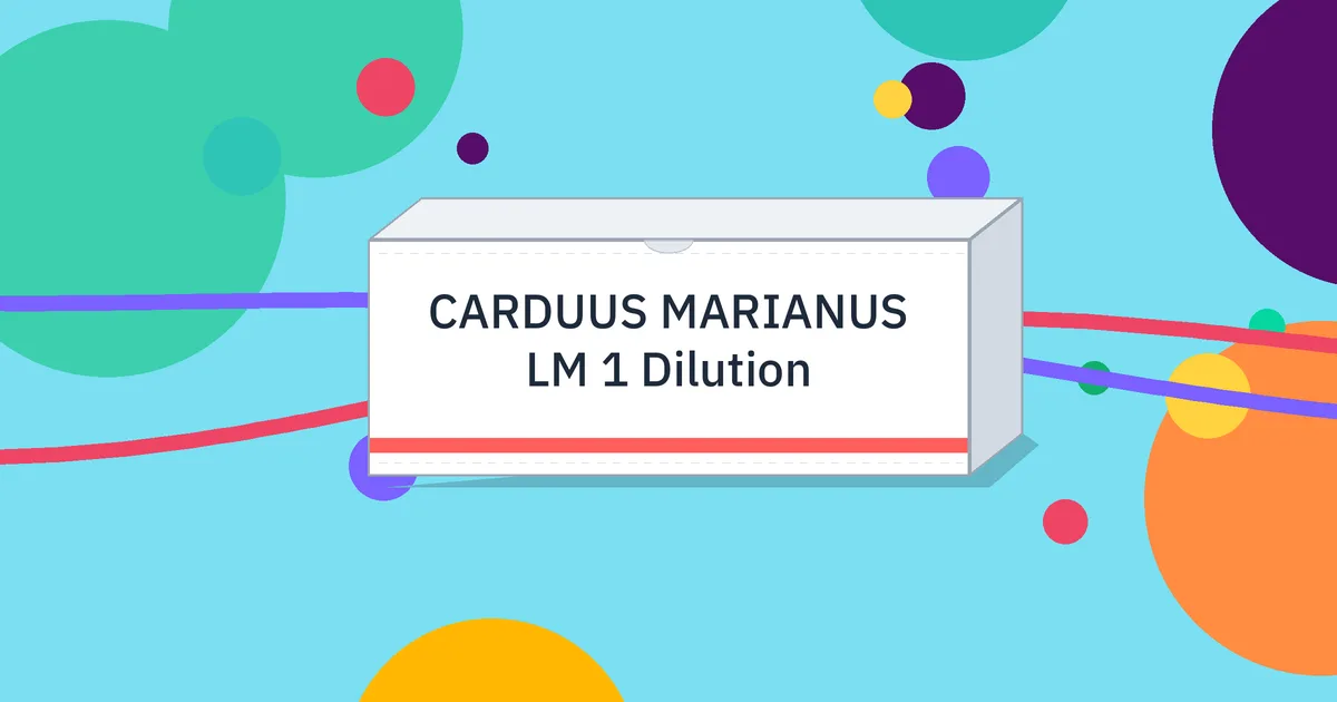 Symbolbild: Packung mit der Aufschrift CARDUUS MARIANUS LM 1 Dilution (PZN 12810649) – Verfügbarkeit und Bezug in Apotheken in Frankfurt am Main