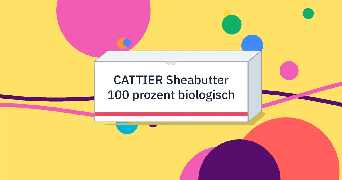 Symbolbild: Packung mit der Aufschrift CATTIER Sheabutter 100 prozent biologisch (PZN 09282247) – Verfügbarkeit und Bezug in Apotheken in Frankfurt am Main