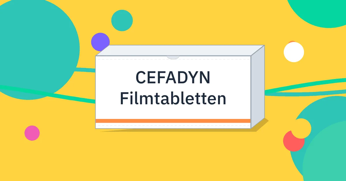 Symbolbild: Packung mit der Aufschrift CEFADYN Filmtabletten (PZN 00539176) – Verfügbarkeit und Bezug in Apotheken in Frankfurt am Main