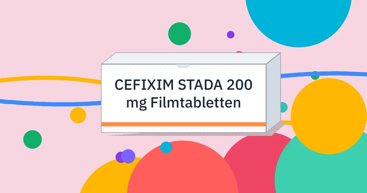Symbolbild: Packung mit der Aufschrift CEFIXIM STADA 200 mg Filmtabletten (PZN 05124072) – Verfügbarkeit und Bezug in Apotheken in Frankfurt am Main