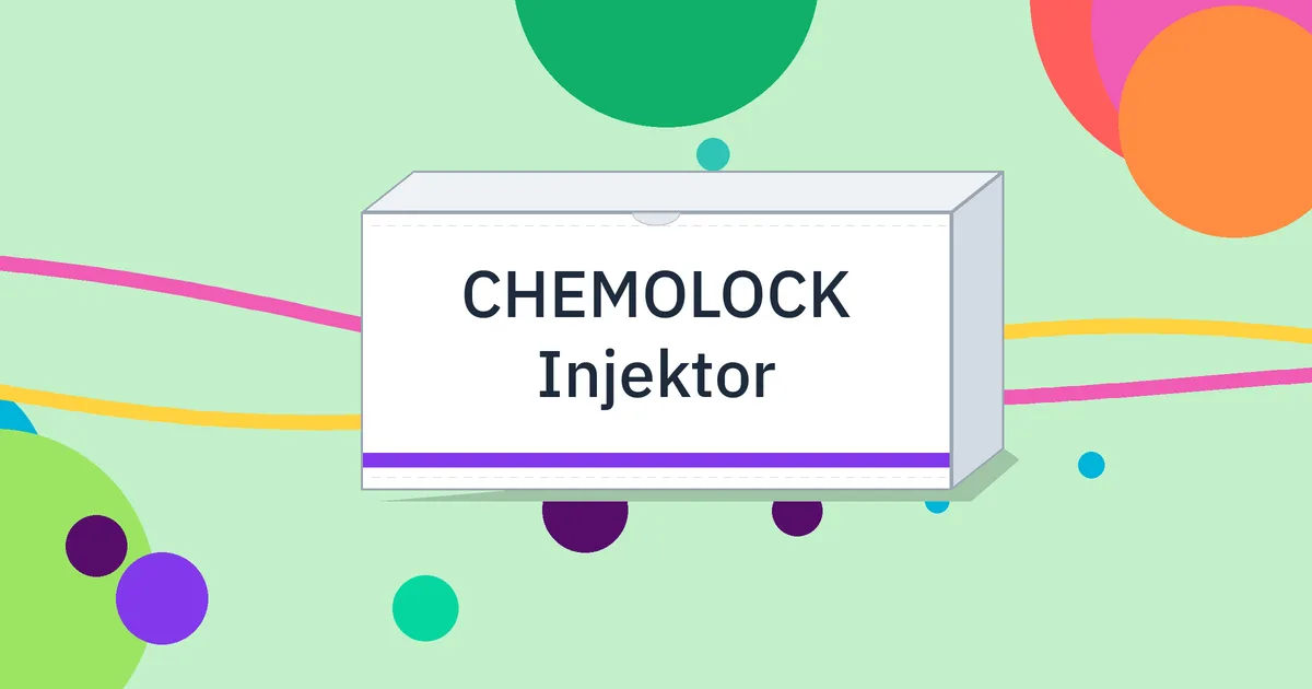 Symbolbild: Packung mit der Aufschrift CHEMOLOCK Injektor (PZN 19191824) – Verfügbarkeit und Bezug in Apotheken in Frankfurt am Main
