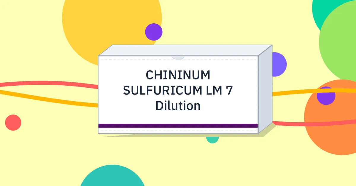 Symbolbild: Packung mit der Aufschrift CHININUM SULFURICUM LM 7 Dilution (PZN 12815954) – Verfügbarkeit und Bezug in Apotheken in Frankfurt am Main