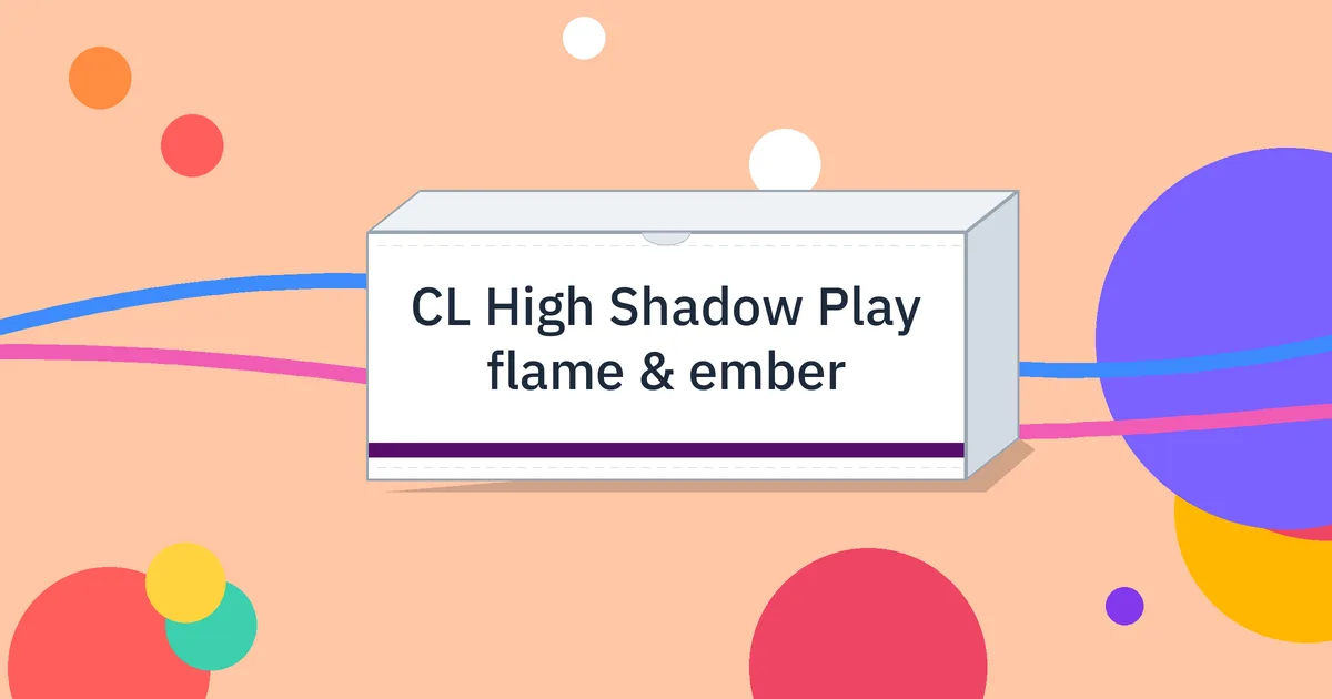 Symbolbild: Packung mit der Aufschrift CL High Shadow Play flame & ember (PZN 20028710) – Verfügbarkeit und Bezug in Apotheken in Frankfurt am Main