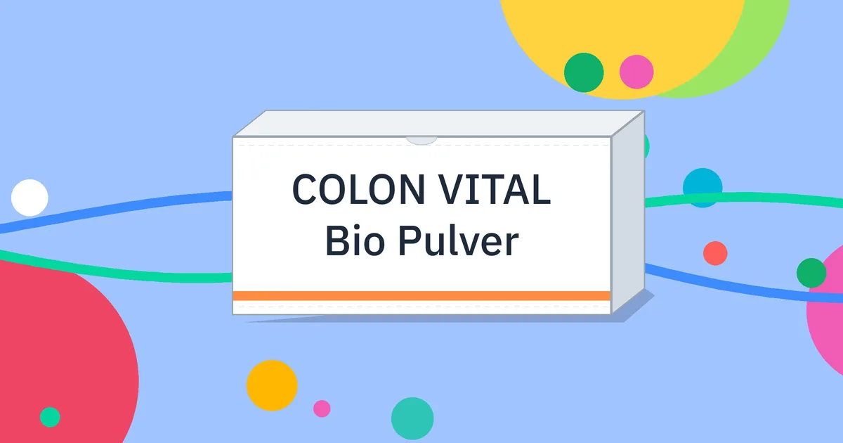 Symbolbild: Packung mit der Aufschrift COLON VITAL Bio Pulver (PZN 06136479) – Verfügbarkeit und Bezug in Apotheken in Frankfurt am Main