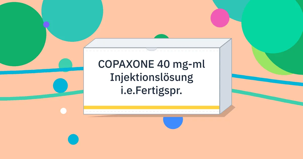 Symbolbild: Packung mit der Aufschrift COPAXONE 40 mg-ml Injektionslösung i.e.Fertigspr. (PZN 12391566) – Verfügbarkeit und Bezug in Apotheken in Frankfurt am Main