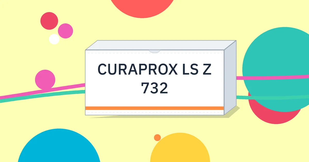Symbolbild: Packung mit der Aufschrift CURAPROX LS Z 732 (PZN 08671509) – Verfügbarkeit und Bezug in Apotheken in Frankfurt am Main