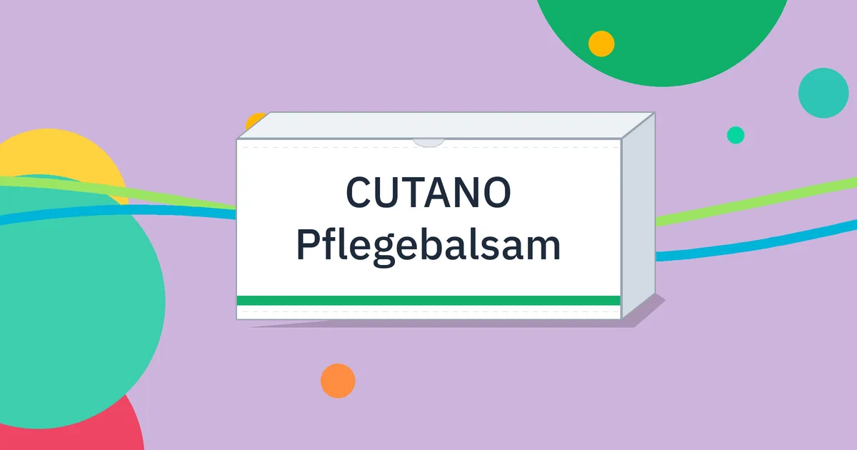 Symbolbild: Packung mit der Aufschrift CUTANO Pflegebalsam (PZN 03347230) – Verfügbarkeit und Bezug in Apotheken in Frankfurt am Main