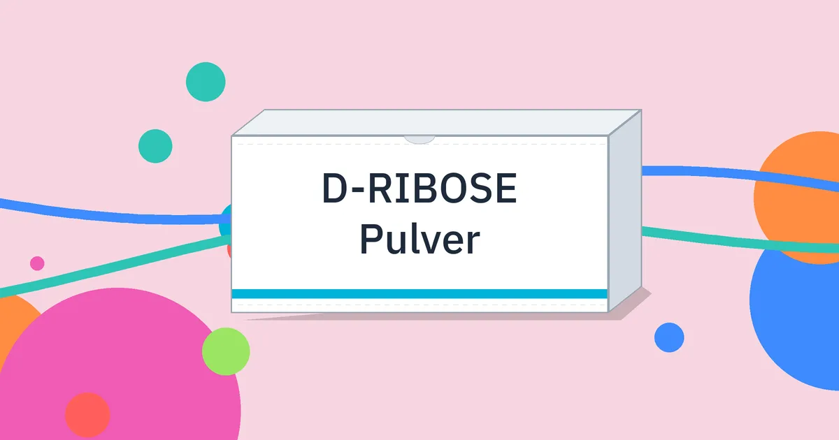Symbolbild: Packung mit der Aufschrift D-RIBOSE Pulver (PZN 18737706) – Verfügbarkeit und Bezug in Apotheken in Frankfurt am Main