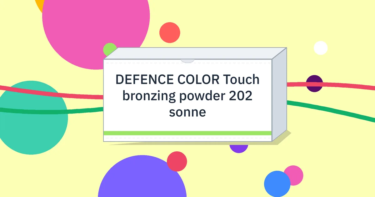 Symbolbild: Packung mit der Aufschrift DEFENCE COLOR Touch bronzing powder 202 sonne (PZN 11892183) – Verfügbarkeit und Bezug in Apotheken in Frankfurt am Main