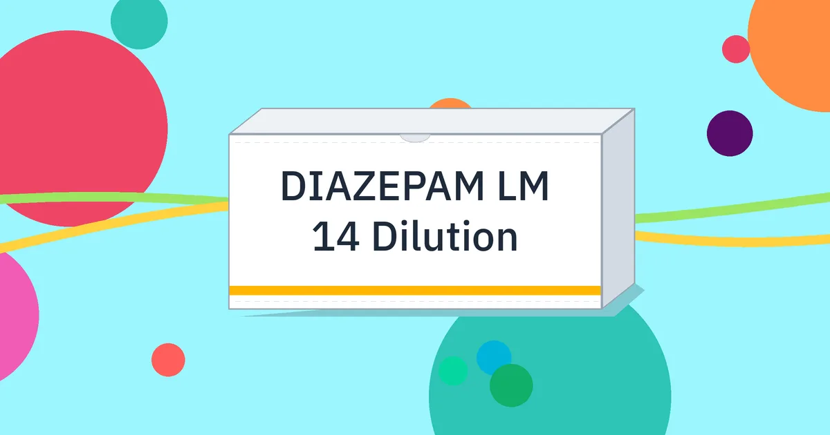 Symbolbild: Packung mit der Aufschrift DIAZEPAM LM 14 Dilution (PZN 12840840) – Verfügbarkeit und Bezug in Apotheken in Frankfurt am Main