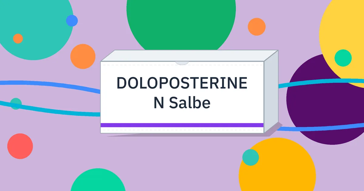 Symbolbild: Packung mit der Aufschrift DOLOPOSTERINE N Salbe (PZN 04800921) – Verfügbarkeit und Bezug in Apotheken in Frankfurt am Main