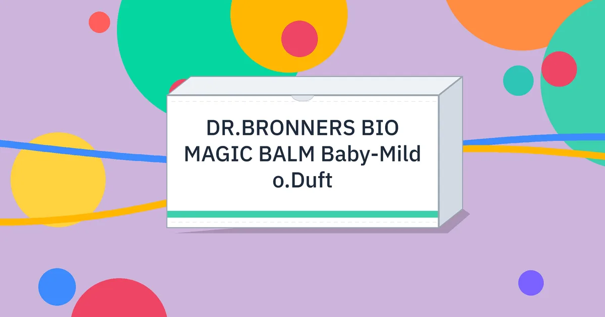 Symbolbild: Packung mit der Aufschrift DR.BRONNERS BIO MAGIC BALM Baby-Mild o.Duft (PZN 19242183) – Verfügbarkeit und Bezug in Apotheken in Frankfurt am Main